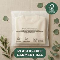 China Compostable Biodegradable Glassine Envelope 100% Recyclable Clothing Pouch for Apparel Packaging for sale
