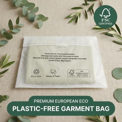 China Biodegradable Glassine Envelope for Apparel Eco-Friendly Clothing Packaging Pouch 100% Recyclable for sale