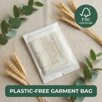 China Compostable Glassine Bag 100% Biodegradable Eco Clothing Pouch Apparel Packaging for Luxury Retail for sale