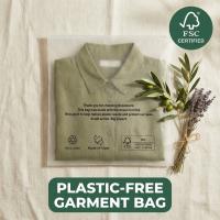 China Biodegradable Glassine Bags 100% Home Compostable Apparel Packaging Eco Friendly Clothing Pouches Grease Proof Recyclable for sale