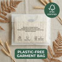 China Eco-Friendly Glassine Bags for Apparel 100% Recyclable Zero Plastic Clothing Pouches EU Compliant for sale
