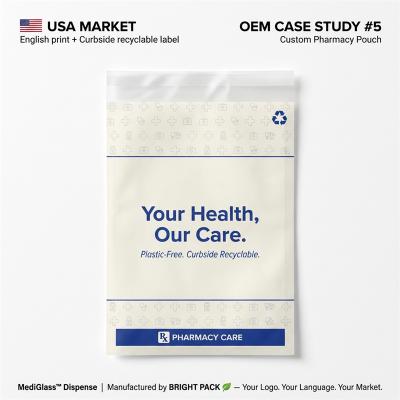 China FDA Compliant Sterile Wax Coated Paper Pouch 100% Plastic Free Eco Friendly Pharma Medical Packaging Bulk for sale