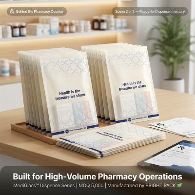 China Certified Recyclable Wax Coated Paper Medical Packaging Bag 80g for Pharma Healthcare Bulk for sale