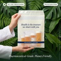 China Wax Coated Paper Medicine Bags 100x150mm Biodegradable Pharmacy Dispensing Packaging for sale
