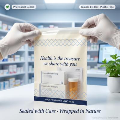 China Paper Based Glassine Medical Pouch Sustainable Pharmaceutical Packaging 100mm x 150mm EMA Factory Bulk for sale