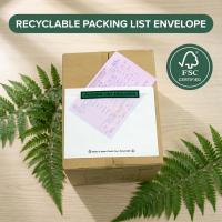 China Glassine Eco Biodegradable Shipping Document Wallet FSC Certified 100% Plastic-Free Recyclable Envelope for sale