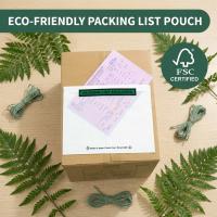 China Glassine Plastic-Free Biodegradable Packing Slip Pouch 100% FSC Certified Eco-Friendly Shipping Envelope for sale