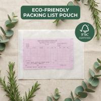 China Biodegradable Document Enclosed Envelope Compostable Paper Packing List Self Adhesive Shipping Label Pouch for sale