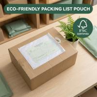 China Eco Friendly Packing List Envelope Recyclable Paper Document Enclosed Self Adhesive Shipping Label Pouch for sale