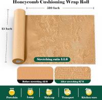 China Honeycomb Wrapping Paper Roll Cushioning Paper Protective Packaging Wrap for Packing for sale