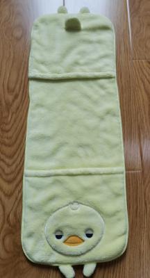 China Cartoon Double-Layer Hanging Hand Towel with Premium Coral Fleece, 3D Yellow Duck Decoration and Double-Layer Thickened Design for sale