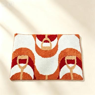 China Food-grade silicone floor mat with anti-slip bottom and concave-convex drainage design for kitchens and bathrooms for sale