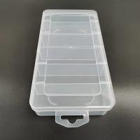 China Customized Injection Molded Parts Storage Box Mould 6 Slots Transparent Empty Storage Box for sale