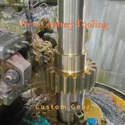 China CNC Machined 20CrMnTi Alloy Steel Transmission Gear Shaft with HRC 58-62 Hardness and +/-0.005mm Tolerance for sale