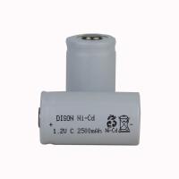 China High temperature Rechargeable NI-Cd C 1.2V 2.5ah Battery Cells for emergency lightings for sale