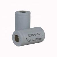 China Rechargeable NiCd SC 1.2V 2200mah High Temperature Rechargeable Battery Cell for sale