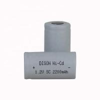 China Rechargeable NiCd SC 1.2V 2200mah High Temperature Rechargeable Battery Cell for sale