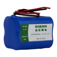 China IFR26650 6.4v 7000mahLiFePo4 Lithium Ion Phosphate Battery Pack for Telecommunication for sale