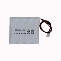 China Long Cycle Life High Temperature NiCd 4.8V AA 800mAh Rechargeable Battery Pack For Emergency Lighting for sale
