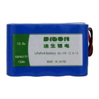 China 18650 LiFePo4 Lithium Battery Pack 12.8V 12Ah For Solar Energy Storage Street Light Rechargeable lithium ion battery for sale
