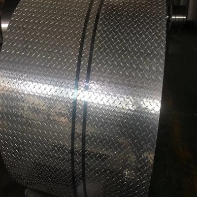 China Five Bar Aluminum Sheet Plate 3003 Aluminum 5052 Brite Tread Checker Plate Coil for sale