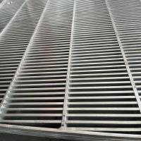 China Heavy Duty Customized Full Pressed Locked Galvanized Steel Metal Louvre Grating for sale