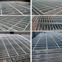 China Galvanized Welded Steel Grating Customized Aluminum Serrated Press Lock Steel Grating for Floor Walkway for sale