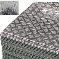 China 5 Series Alloy 5052 5754 3mm Embossed Tread Checkered Sheet Aluminum Diamond Plate One Bar for sale