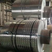 China 5052 Anti-Slip Aluminum Checkered Plate Five Bar Strip Coils for sale