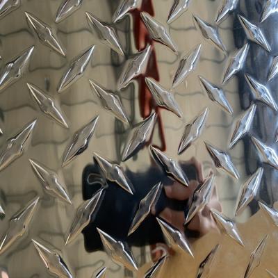 China Bright Diamond Aluminum Plate Sheet 3003 Polished Checker Plate Aluminum Sheet 5052 Embossed Plate for sale
