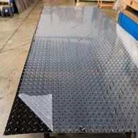 China Aluminum Trailer Plate Diamond Checkered Aluminium Tread Plate Sheet 3003 5052 5754 Floor Sheet for sale