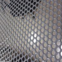 China Perforated Metal Panel Aluminum Sheet Plate 2.5 mm Hole Diameter for Building Facades for sale