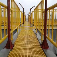 China Corrosion Resistant FRP Molded Fiberglass Walkway Grating Lightweight and Durable for sale