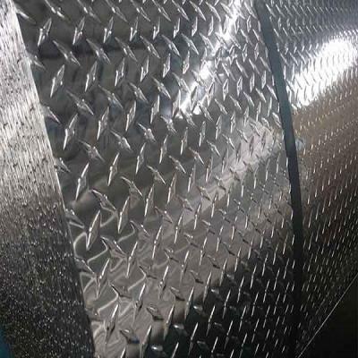 China Floor / Trailer / Deck Used 1100 3003 5052 5754 6063 Anti-Slip Embossed Checker Tread Aluminum Plate for sale