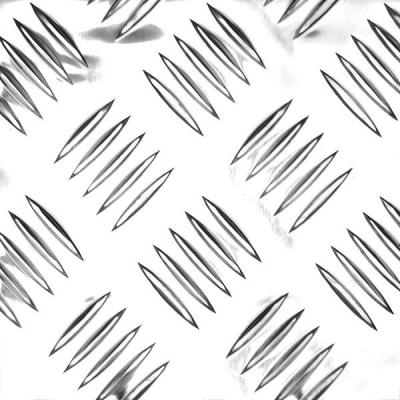 China 1060 3003 5052 6061 Diamond Aluminum Checker Plate Five Bar Aluminium Tread Sheet for sale