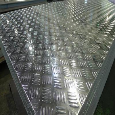 China Diamond Aluminum Checkered Plate Sheet 3003 5052 3105 for Cold Rolling Processing for sale