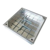 China TP1301 Durable 300x300mm Stainless Aluminum Square Steel Manhole Cover Custom Design for sale