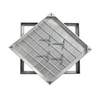 China TP1301 Durable 300x300mm Stainless Aluminum Square Steel Manhole Cover Custom Design for sale