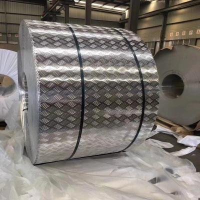 China 3003 Aluminum Five Bar Sheet Plate for Brite Tread Checker Coil 1000mm-10000mm Length for sale
