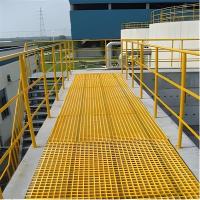 China Resin Pultruded Fiberglass FRP Panel Molded Plastic Floor Grating for Building Sturdy for sale