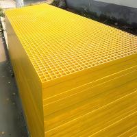 China Resin Pultruded Fiberglass FRP Panel Molded Plastic Floor Grating for Building Sturdy for sale