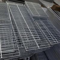 China Pressure Welded Galvanized Steel Grating for Customizable Aluminum Metal Stair Treads for sale