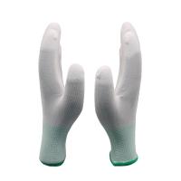 China Anti Static Black Nylon Dipped PU ESD Safety Work Gloves Touchscreen Extreme Grip 10e6-10e8 ohm for sale