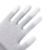 China Anti Static Black Nylon Dipped PU ESD Safety Work Gloves Touchscreen Extreme Grip 10e6-10e8 ohm for sale