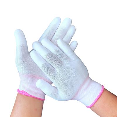 China Antistatic ESD Gloves Nylon PU Coated Carbon Fiber Size 7-11 Electronics Assembly for sale