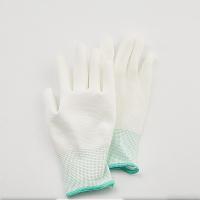 China Antistatic Carbon Fiber ESD PU Coated Gloves 13 Gauge Grey Nylon Liner Size 6-12 for sale