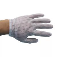 China Nylon White ESD PU Top Carbon Fiber Anti Static Safety Gloves for Cleanroom Size S to XXL for sale