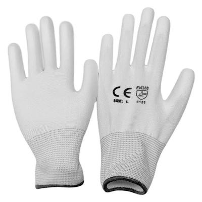 China 13 Gauge Polyester Liner PU Coated ESD Antistatic Safety Gloves S/M/L for sale