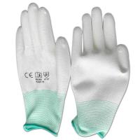 China 13 Gauge Polyester Liner PU Coated ESD Antistatic Safety Gloves S/M/L for sale