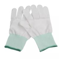 China PU Electronic Work Anti Static Esd Glove With PVC Dot Coated for sale